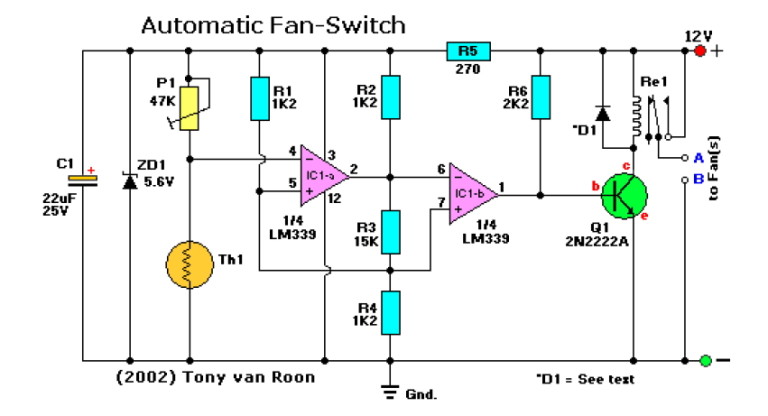 Automatic Fan Switch – CADSample.Com Free DWG CAD File