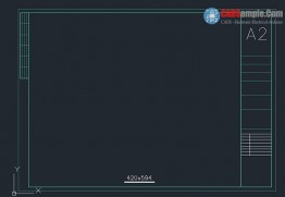 Autocad-A2-Drawing-Frame – CADSample.Com Free DWG CAD File