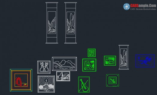 Carved Cad Block Free Dwg – CADSample.Com Free DWG CAD File