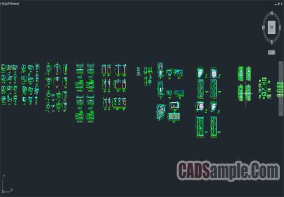 bathroom-shower-cad-block-set – CADSample.Com Free DWG CAD File