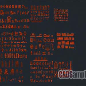 Courtyard Statue CAD Block Set Free Dwg – CADSample.Com Free DWG CAD File