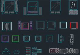 tv-cad-blocks-free-dwg – CADSample.Com Free DWG CAD File