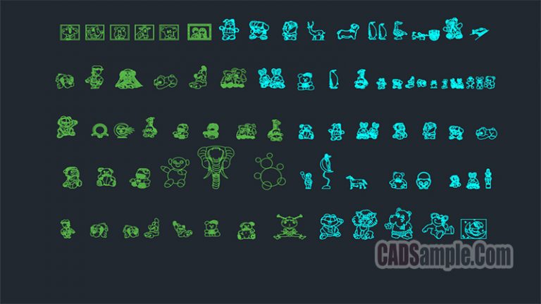 Toys Cads Blocks Dwg – CADSample.Com Free DWG CAD File