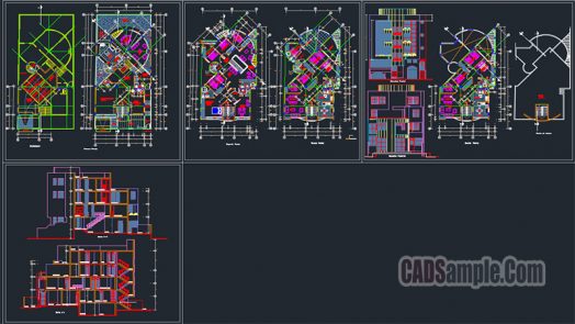 Residential Apartments Project – CADSample.Com Free DWG CAD File