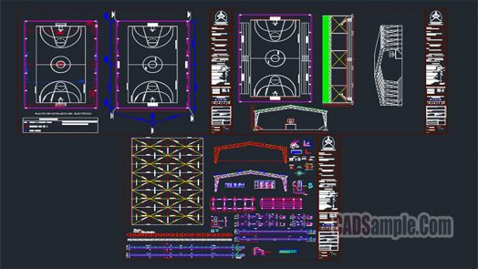 Sport Center – CADSample.Com Free DWG CAD File