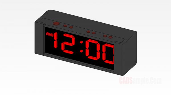 Alarm Clock 3D Revit Model – CADSample.Com Free DWG CAD File