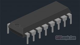 3D Chip Entegre – CADSample.Com Free DWG CAD File