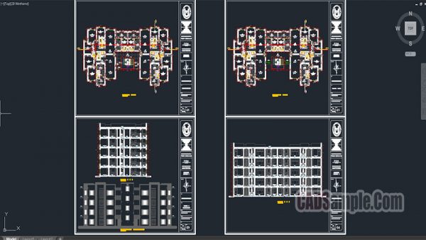 Multifamily Project Residential Project – CADSample.Com Free DWG CAD File