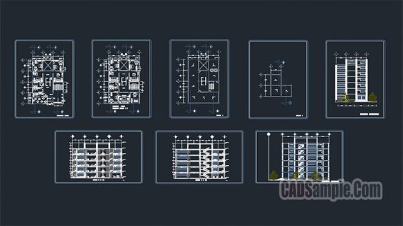 Office Building Architectural DWG Project – CADSample.Com Free DWG CAD File