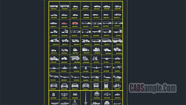 Vehicle Types Big Dwg Cad Blocks Cadsample Com Free Dwg Cad File