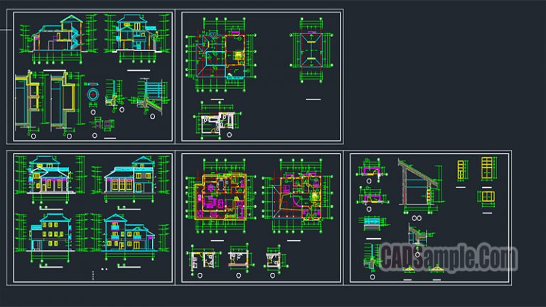 Luxury Villa Holidays Cad Dwg Cadsample Com Free Dwg Cad File